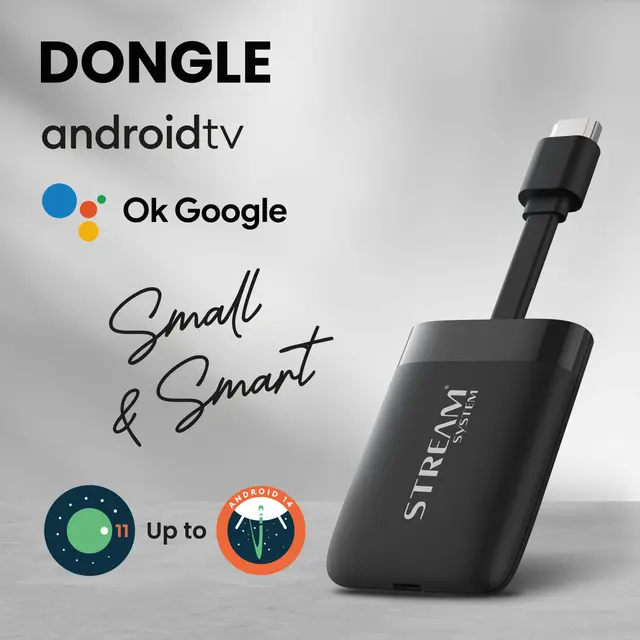 Dongle Android TV STR-AY4 Mini STREAM... Small and Smart | STREAM